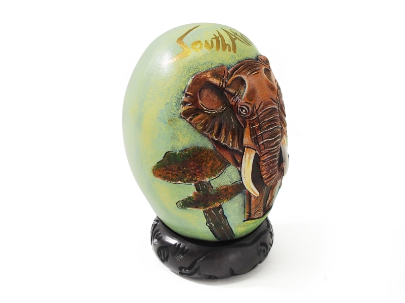 African Creative :: Decorative Ostrich Egg - 7