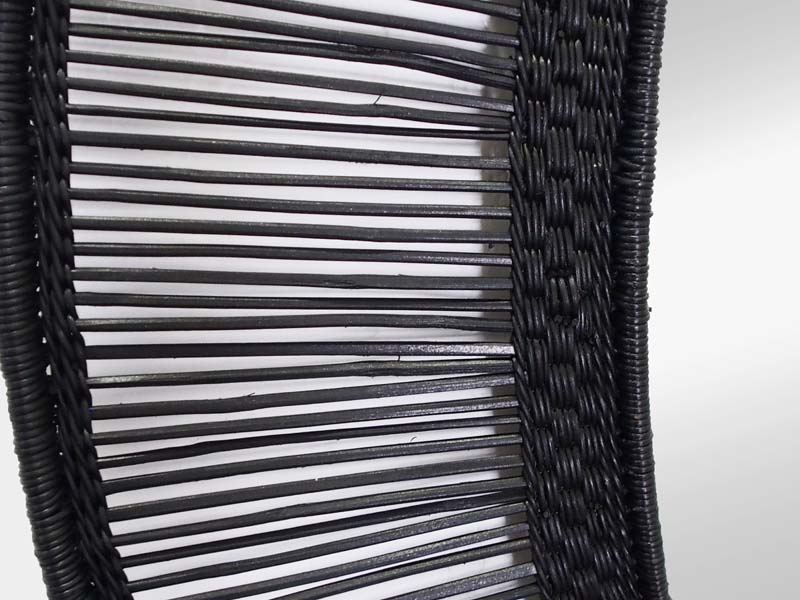 African Creative :: Large Rattan Mirror - Black