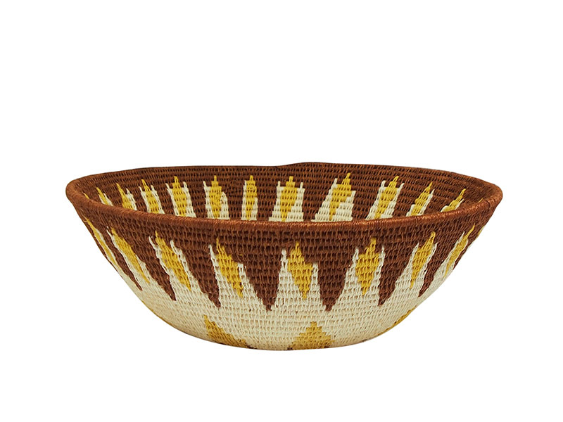African Creative :: Sisal platter 35cm - Brown Star